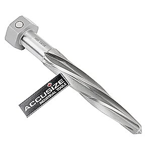 Accusize Industrial Tools 13/16 inch Bridge Reamer, Magnetic Hex Shank, Hss Spiral Flutes Aligning Reamers, Car Reamers, 1523-8035