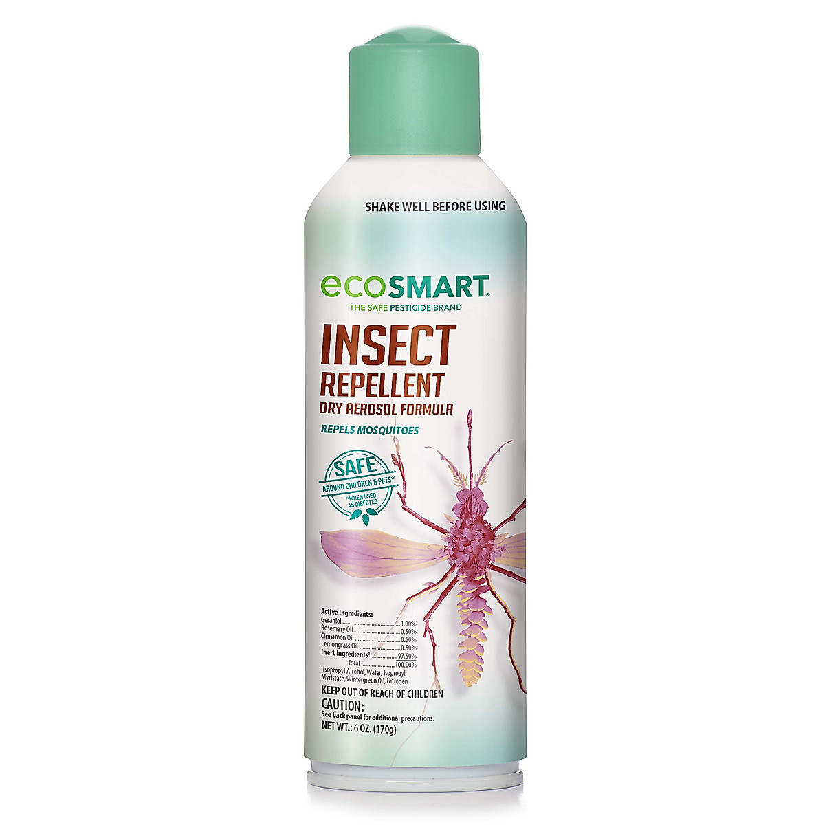 Ecosmart Organic Insect Repellent, Best Natural Bug Spray, 6 oz Aerosol Spray Can (2 Pack)