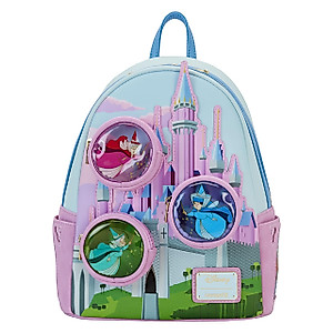 Loungefly Disney Sleeping Beauty Stained Glass Castle Mini Backpack