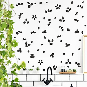 284 Pieces Polka Dots Wall Decal Irregular Polka Dot Stickers Modern Minimalist Geometric Wall Stickers Peel and Stick Decal Art for Kids Bedroom Classroom