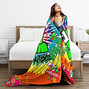 Cartoon Blanket Throw Blankets Couch Bed Sofa Fleece Blanket Super Soft Fuzzy Warm Cozy Flannel Fleece Bed Blanket Lightweight Decorative Living Room for All Seasons 50"X40"