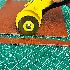 Titanium Coated 45mm Rotary Cutter Blades 50 Pack Replacement Rotary Blades for Fabric Paper Arts Crafts Quilting Scrapbooking Sewing, Sharp and Durable Wholesale