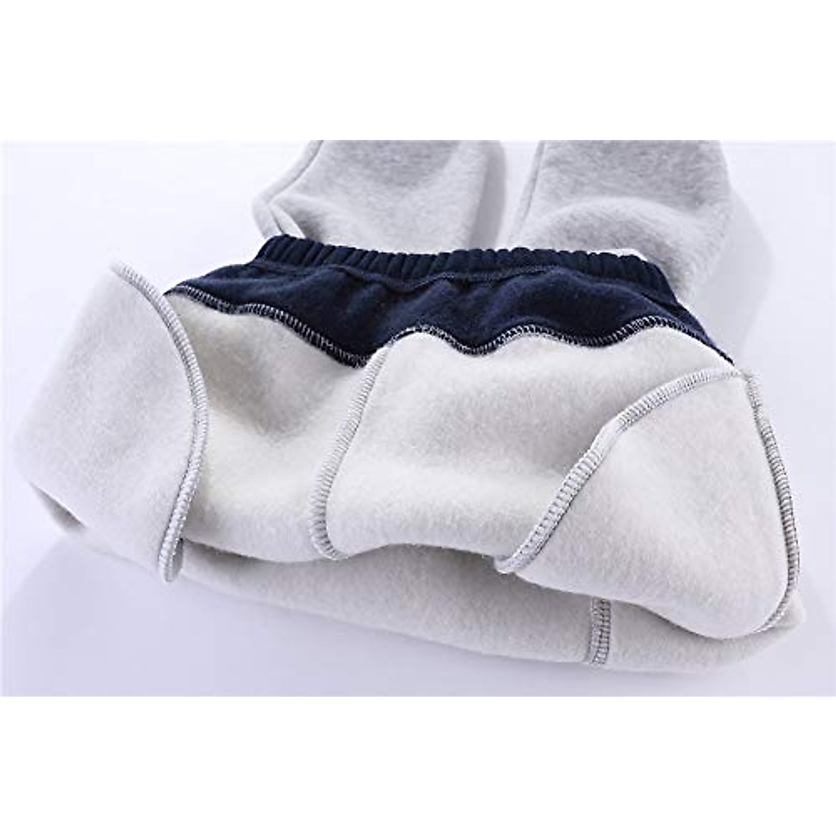 Mud Kingdom Baby Boys Joggers Winter Cute Bear Fleece 18-24 Months Gray