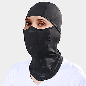 Balaclava Ski Mask, Face Full Coverage Mask for Men Women, Cold Weather Wind Sun UV Rays Dust Protection for Skiing, Snowboarding, Cycling, Hiking, Outdoor Activities, Car Accessories Black
