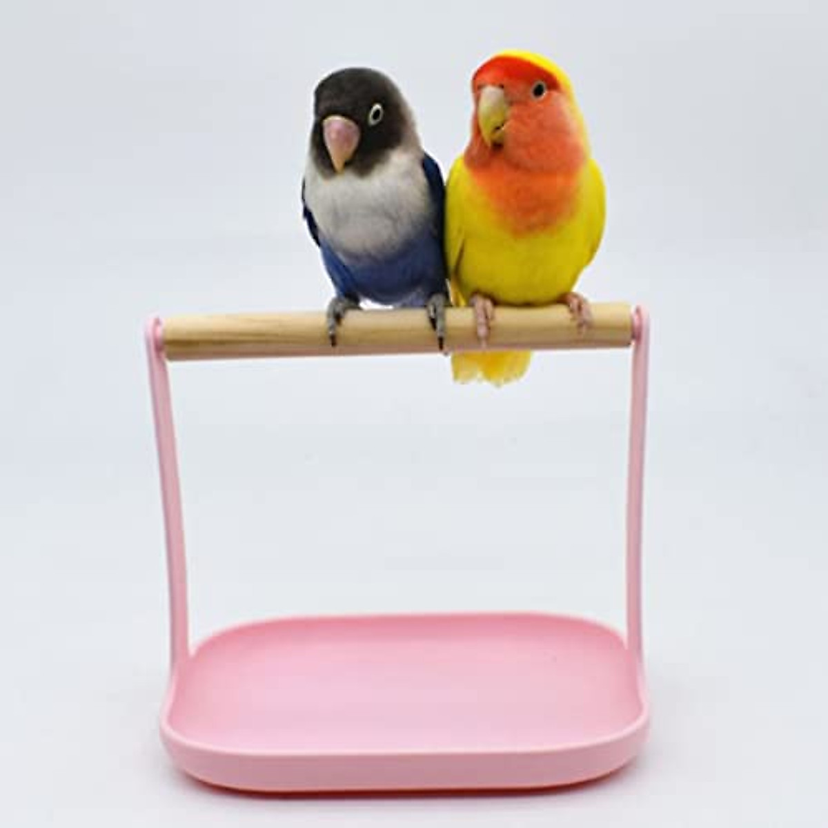 POPETPOP Rabbit Toys Rabbit Toys Teething Toys Bird Stand Desk Perch : 2Pcs Parrot Stand Bird Playground Wood Bird Plaything Bird Balance Train Tool Rabbit Toys Teething Toys Bunny Toys