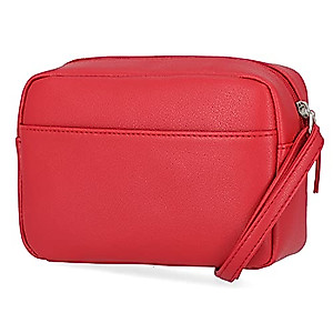 Nautica womens Nautica Candid Camera Adjustable Crossbody, Bright Red, One Size US