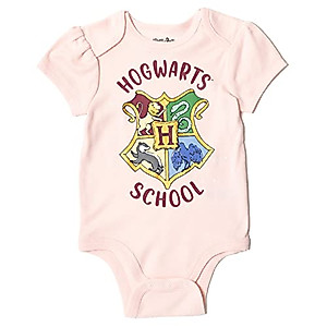 Harry Potter Hedwig Owl Hogwarts Baby Girls 3 Piece Outfit Set: Hoodie Pants Bodysuit White 3-6 Months