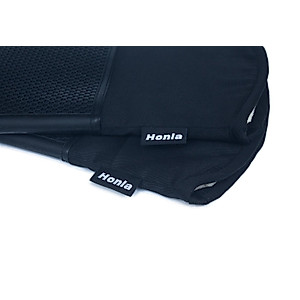 Honla Silicone Oven Mitts,Heat Resistant to 500 F,1 Pair of Non Slip Kitchen Oven Gloves for Cooking,Baking,Grilling,Barbecue Potholders,Black