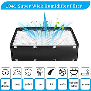 Poweka 1045 Super Wick Humidifier Filter Replacement Compatible with Essick Air AIRCARE H12300, H12300HB, H12400, H12400HB, H12600, H12600, H12001, H12AEUO, H12AUKP Series Humidifiers