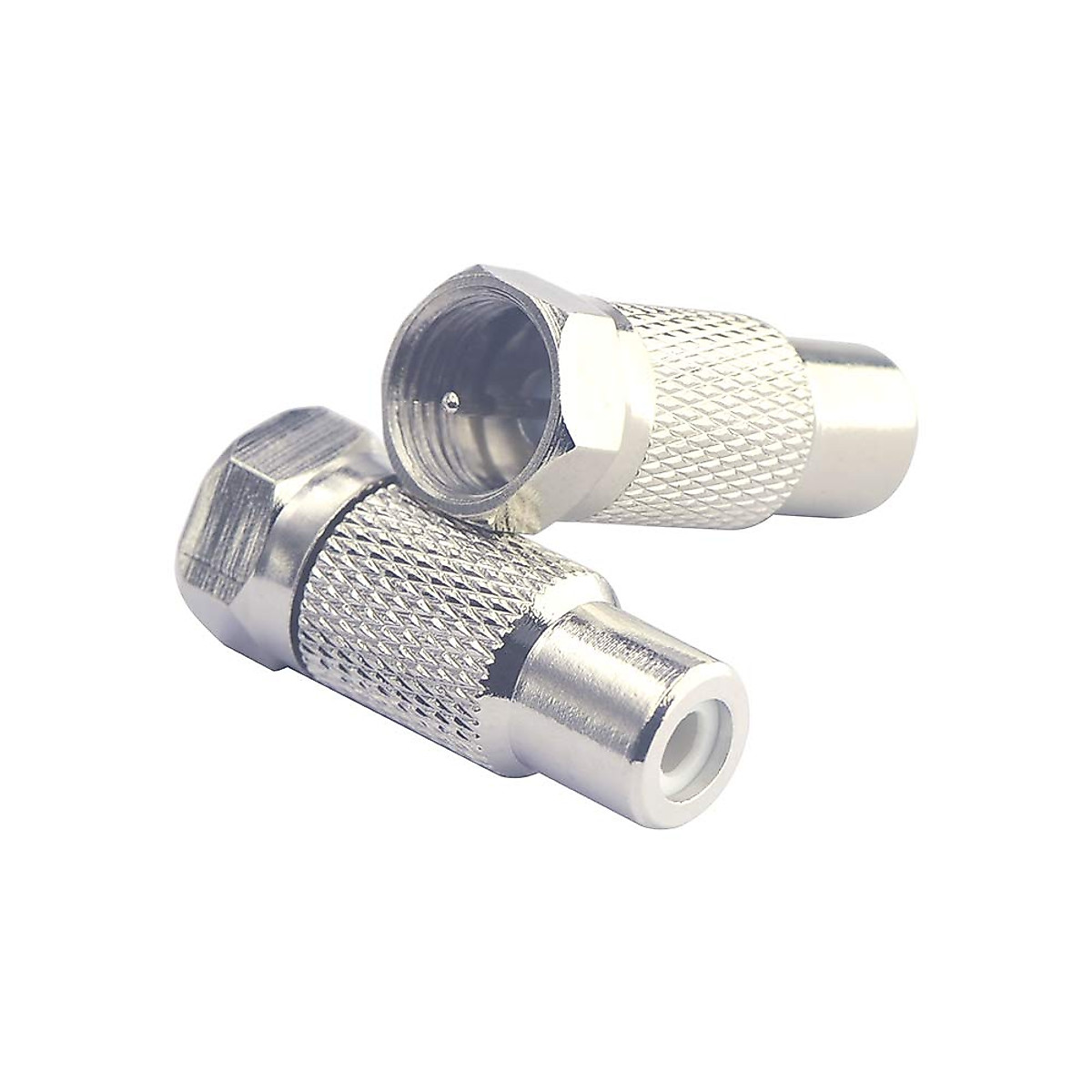 VCE 2 Pack Atari Adapter, Phono RCA Female to F Type Male RF Connector Coaxial Adapter for Atari 2600/7800 Sega/Coleco/Commodore Game System