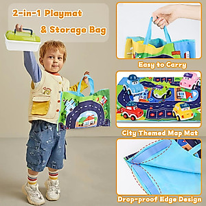 ZMZS Baby Cars Toy for 3 Year Old Boy, Toddler Push Go Toy Wind Up Cars 4PCS, Friction Powered Press Vehicles Infant Frist Birthday Gift for 36 Months Kids Girls