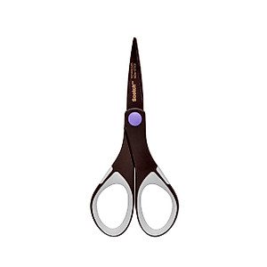 Scotch 6" Precision Ultra Edge Titanium Non-Stick Scissors, Ideal for Fabric, Crafts, Cardstock and Photos (1466TUNS-MIX)