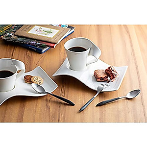 Bugatti ASBN00407 Ares Spoon, Black, 6.0 inches (15.3 cm), Coffee Spoon, Dishwasher Safe