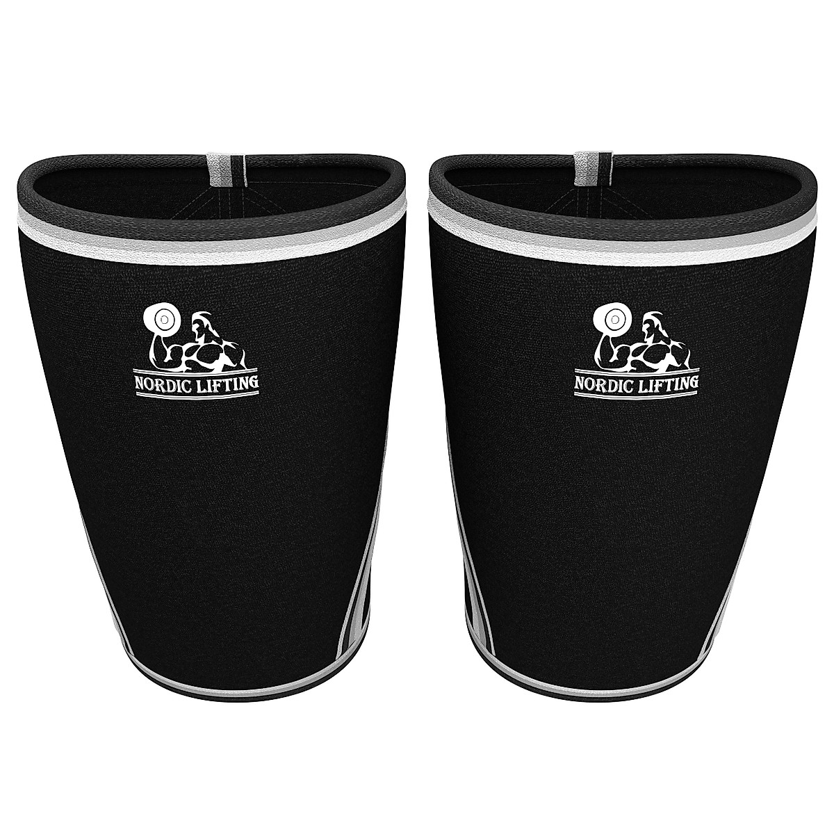 Nordic Lifting Elbow Sleeves (1 Pair) Support & Compression for Weightlifting, Powerlifting, Cross Training & Tennis - 5mm Neoprene Sleeve the Best Brace -Women & Men Black, XL