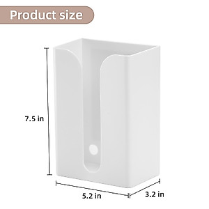 SUBEKYU Magnetic Dryer Sheet Holder for Laundry Room, Dryer Sheet Container,Dryer Sheet Dispenser,Plastic Wall Dryer Sheet Box for Laundry Organization and Storage,Fabric Sheet Holder,White