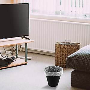 Mini Trash Bags 1.2 Gallon Inwaysin Mini Garbage Bags Compost Trash Can Liners 1-1.5 Gallon for Mini Trash Can Diaper Trash Bags 4.5-5 Liter 125 Count White