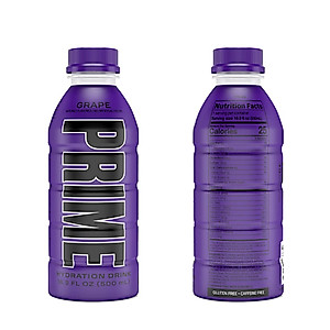 Prime Hydration Drink 6 Flavor Variety 12 Pack (2 of each flavor) Lemon Lime, Tropical Punch, Blue Raspberry, Orange, Grape & Ice Pop W/ Tip The Scales sticker