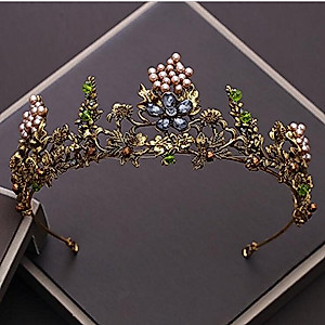 Fairy Crown Tiara - Colourful & Earthy Floral goddess green Woodland Elven Forest Princess Crown