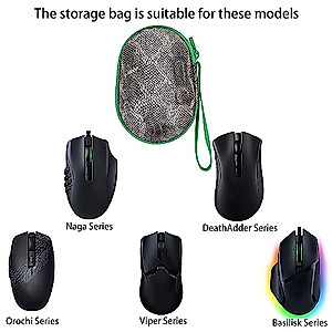 co2CREA Hard Case Replacement for Razer Basilisk Ultimate V2 V3 X/Deathadder Essential V2 Pro/Mamba Elite/Naga Pro Trinity X/Orochi V2 / Viper Mini Ultimate V2 Pro Wireless Gaming Mouse