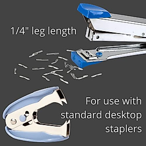 1InTheOffice Standard Staples, Staples for Stapler, Replacement Staples, 1/4" Leg Length, 25000 Staples/Box