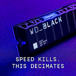 WD_BLACK 2TB SN850 NVMe SSD for PS5 Consoles Solid State Drive with Heatsink - Gen4 PCIe, M.2 2280, Up to 7,000 MB/s - WDBBKW0020BBK-WRSN