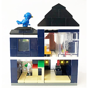 Brick Loot Exclusive Mini City Archie's Pet Shop Model - Custom Designed 155 Piece Set - Compatible with Lego and Other Major Brick Brand Models - Includes Animals: Dog, Cat, Bird and More
