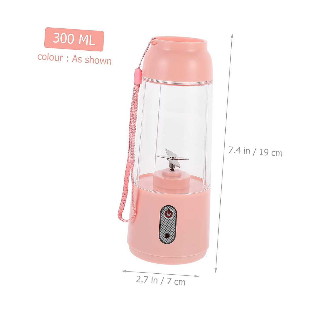 Holibanna 1 Set multifunctional juicer cup individual juicer cup blender shake mixer mini blender USB orange juicer maker travel Stainless steel portable machine