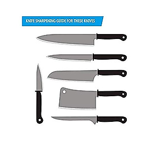 Huizzwy Honing Guide 2 Pcs, Knife Sharpener Angle Guide Sharpening Guide for Whetstone