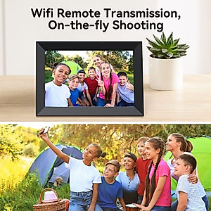 Apofial Digital Picture Frame 10.1 Inch WiFi Digital Photo Frame,1280 * 800 HD IPS Touch Screen Smart Cloud Photo Frame, to Share Photos Or Videos Remotely Via APP Email (Black)