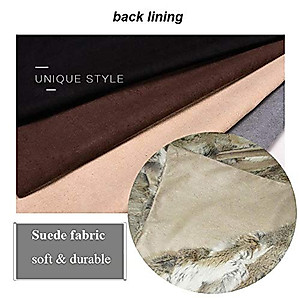 Real Rabbit Fur Throw Blanket Rabbit Fur Pelt Rug with Soft Microsuede Backing Natural Furry Thick Fur Rug Plate Pelz Leather Pelt Straw Yellow, 43.3inx21.6in /3.6ftx1.8ft