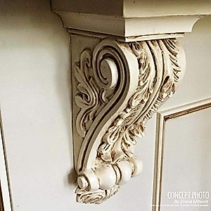 Ekena Millwork BKT05X04X10WG 5 1/4-Inch W x 4 1/2-Inch D x 10-Inch H Wigan Bracket