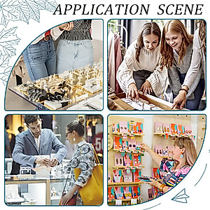 PH PandaHall 10pcs Acrylic Earring Holder Black Earring Display Stands L-shape Ear Organizer Dangling Earring Stands for Earring Necklace Jewelry Shows Retail Photography Props, 1.7x1.4x3 inch