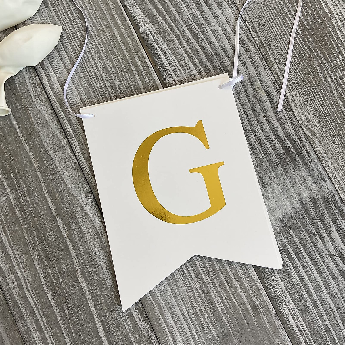 CHRORINE God Bless Banner Baptism First Holy Communion Confirmation Decorations for Boys Girls (White)