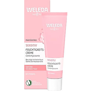 Weleda Sensitive Care Face Cream, 1 Fluid Ounce, Fragrance Free, Plant Rich Moisturizer with Sweet Almond Oil