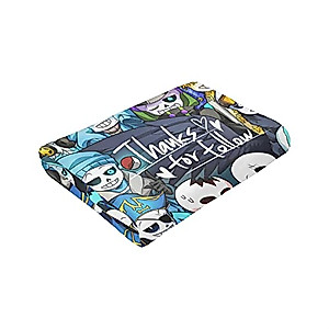 Throw On The Bed Ultra-Soft Micro Fleece Blanket Microfiber Blanket for Bedding Sofa and Travel 50x40