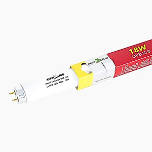 REPTI ZOO Reptile 18W 10.0 UVB Fluorescent Bulb Lamp Desert T8 Bulb 24 Inches