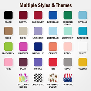 Exquisite 24-Pack Black Plastic Table Cloth - 54In. x 108In. Disposable Tablecloth for Parties - Rectangle Tablecloth - Disposable Table Cloths for Parties - Plastic Table Cover for Picnics