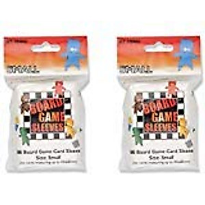 Arcane Tinmen Small Board Game Card Sleeves – 44mm x 68mm – Bundle of 2 – 200 Sleeves Total
