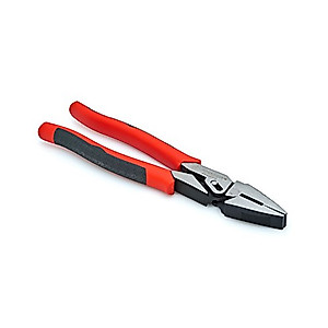 Crescent 9" Lineman's Compound Action Dual Material Pliers - CCA20509, Red