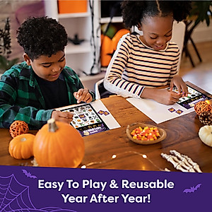Halloween Games For Kids Party - Halloween Bingo - Fun Game For Up To 30 Players - Halloween Kids Crafts - Halloween Crafts - Halloween Party Games For Kids - Halloween Game - Halloween Kids Games