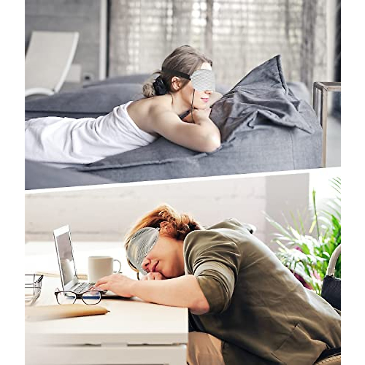 Heated Eye Mask, 100% Cotton USB Steam Warm Compress for Puffy Eyes, Warm Therapeutic Treatment for Dry Eye, Chalazion, Blepharitis