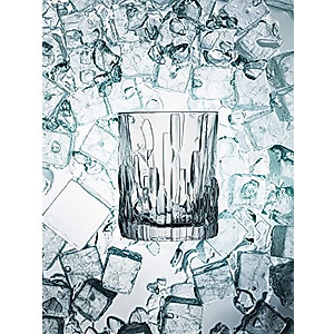 Nachtmann Shu Fa series Whiskey Tumbler Set of 4, Clear Crystal Glass, 4-Inch, Tumbler for Scotch, Cocktail, Liquor, or Bourbon, 11-Ounce, dishwasher safe