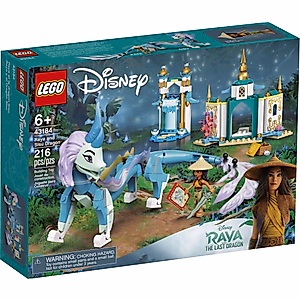 LEGO Disney Raya and Sisu Dragon 43184; A Unique Toy and Building Kit; Best for Kids Who Like Stories with Dragons and Adventuring with Strong Disney Characters, New 2021 (216 Pieces)