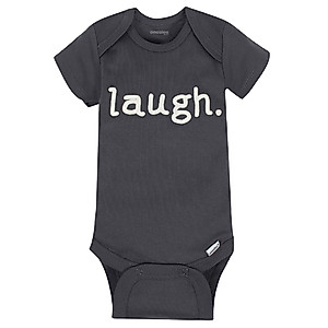 Onesies Brand Unisex Baby 8-Pack Short Sleeve Mix & Match Bodysuits, Play Smile & Hug Neutrals, 3-6 Months