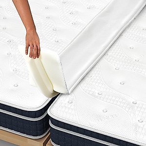 GOFLAME 9” Wide Bed Bridge Twin to King Converter Kit, Mattress Connector Kit with Adjustable Strap, Split King Gap Filler, Non-Slip Twin Beds Connector for Guests Stayovers, Easy Combine