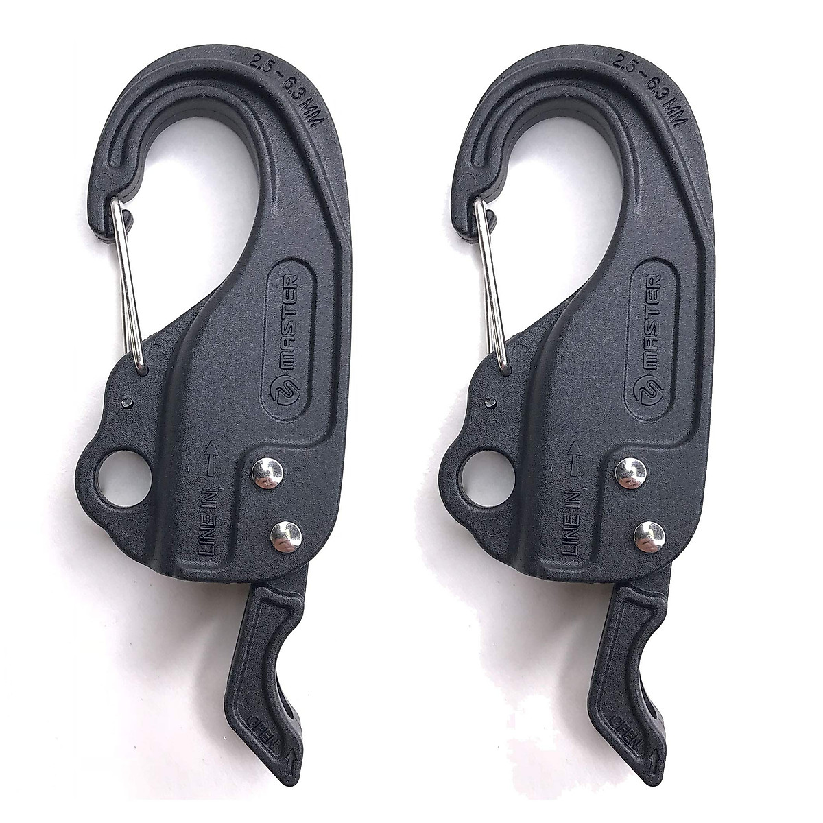 Rope Tightener, Guyline Adjuster for Tents and Tarps one Hand Control Tie Down Cam Mechanism for Camping, Hiking, Backpacking (2pcs) Essential Pocket Tools for Post-Disaster Recovery,Windproof