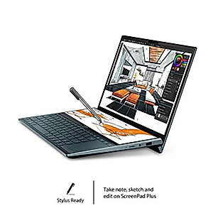 ASUS ZenBook Duo UX481 14” FHD NanoEdge Bezel Touch, Intel Core i7-10510U, 8GB RAM, 512GB PCIe SSD, Innovative ScreenPad Plus, Windows 10 Home, UX481FA-DB71T, Celestial Blue