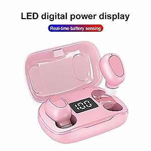 Bluetooth 5.0 Headset True Wireless Stereo Earphones Mini Sports in-Ear Headphones with Microphone