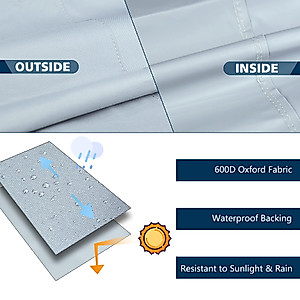 Pearwow Air Conditioner Cover for Outside Unit,Outdoor Central Winter AC Cover Fits up to 24L x 24W x 30H inches