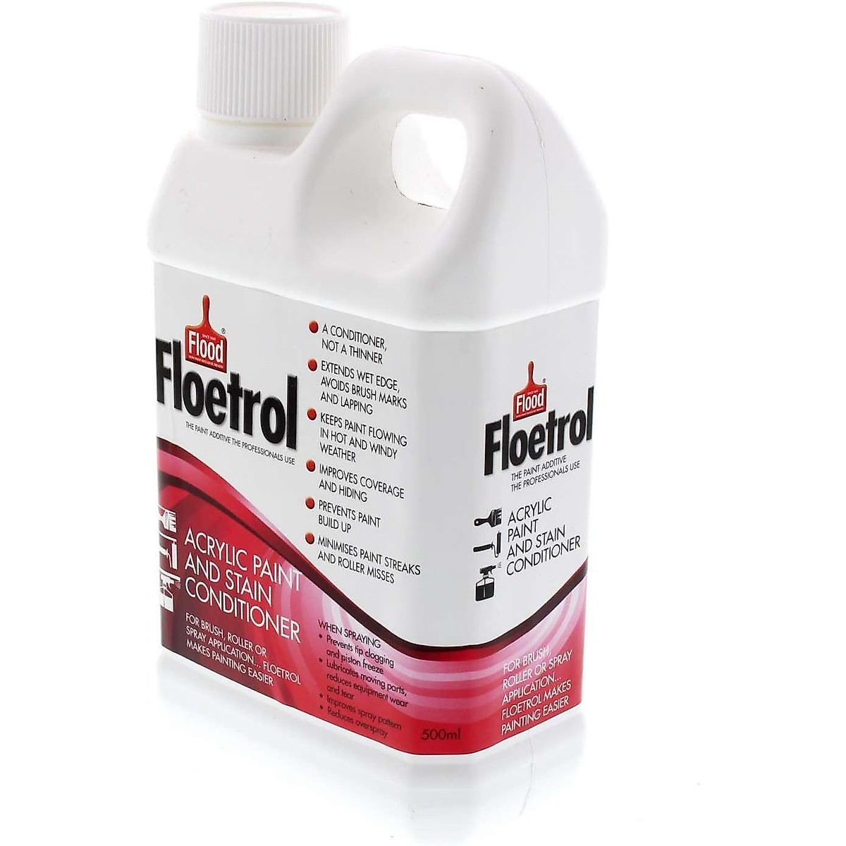Flood Floetrol Acrylic Paint Additive and Stain Conditioner | Keeps Paint Flowing | Made in Australia (16.91 Fl Oz (500 ml))